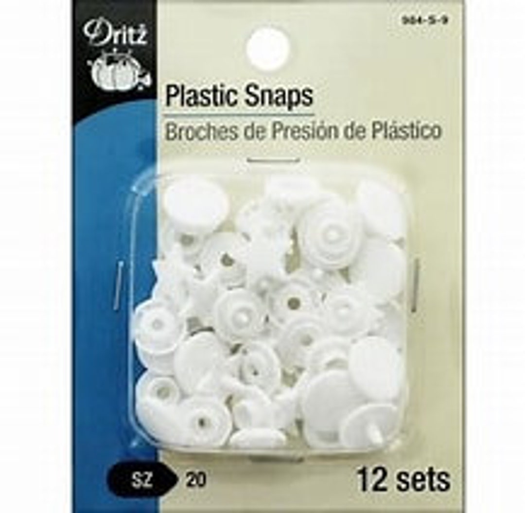 Dritz Plastic Snaps Round Black and White. - Etsy