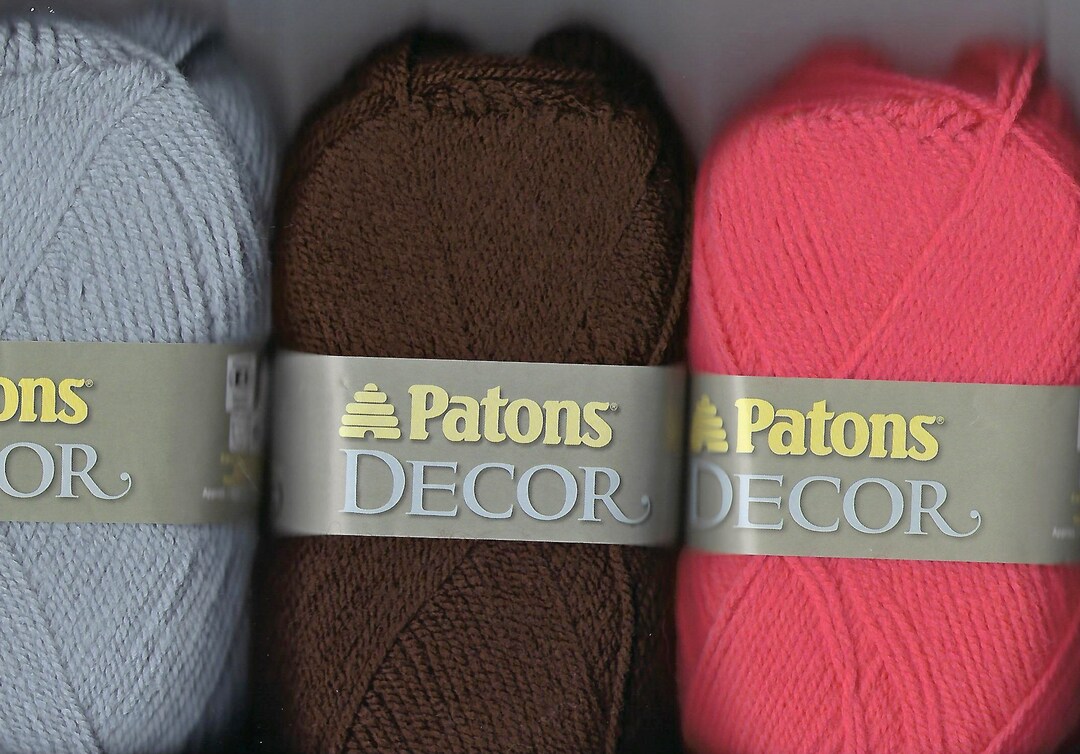 Patons Decor: 75 Percent Acrylic 25 Percent Wool Washable in Warm Water ...