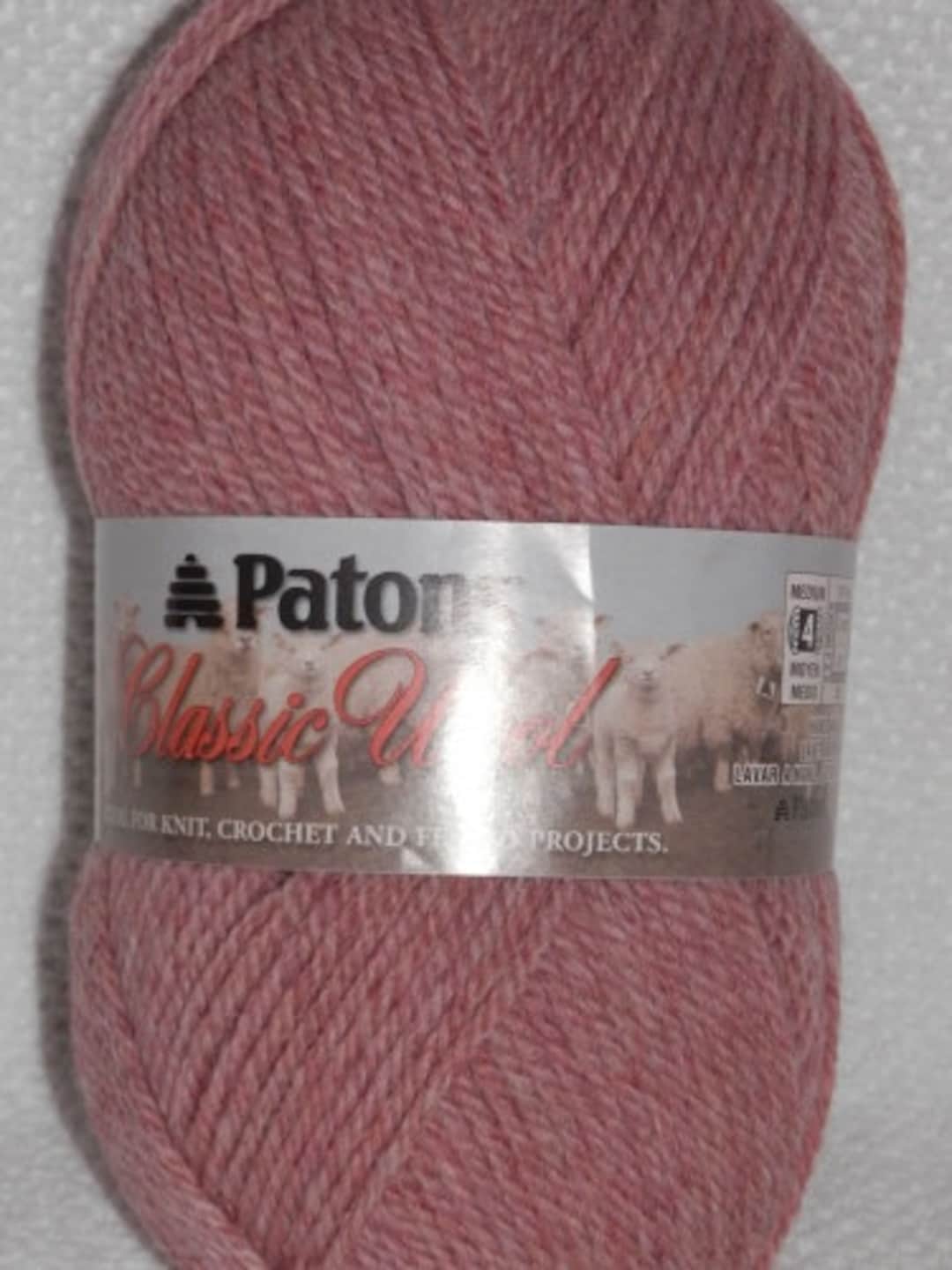Patons Wool Yarn: 16 Colors Patons Classic Wool Worsted. 210 Yards or 3 ...