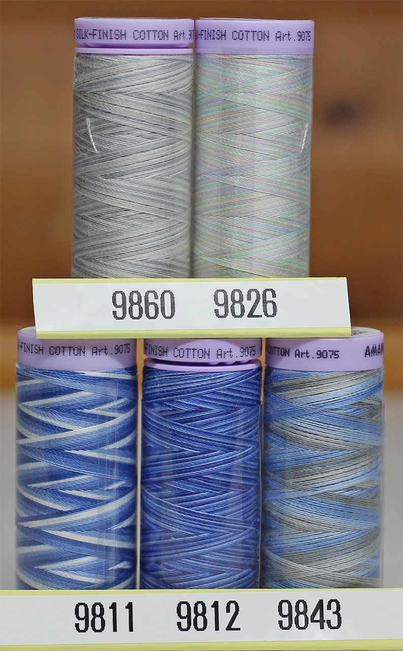 SALE: Mettler Cotton Thread Variegated. 109 Yards of Silk Finished ...