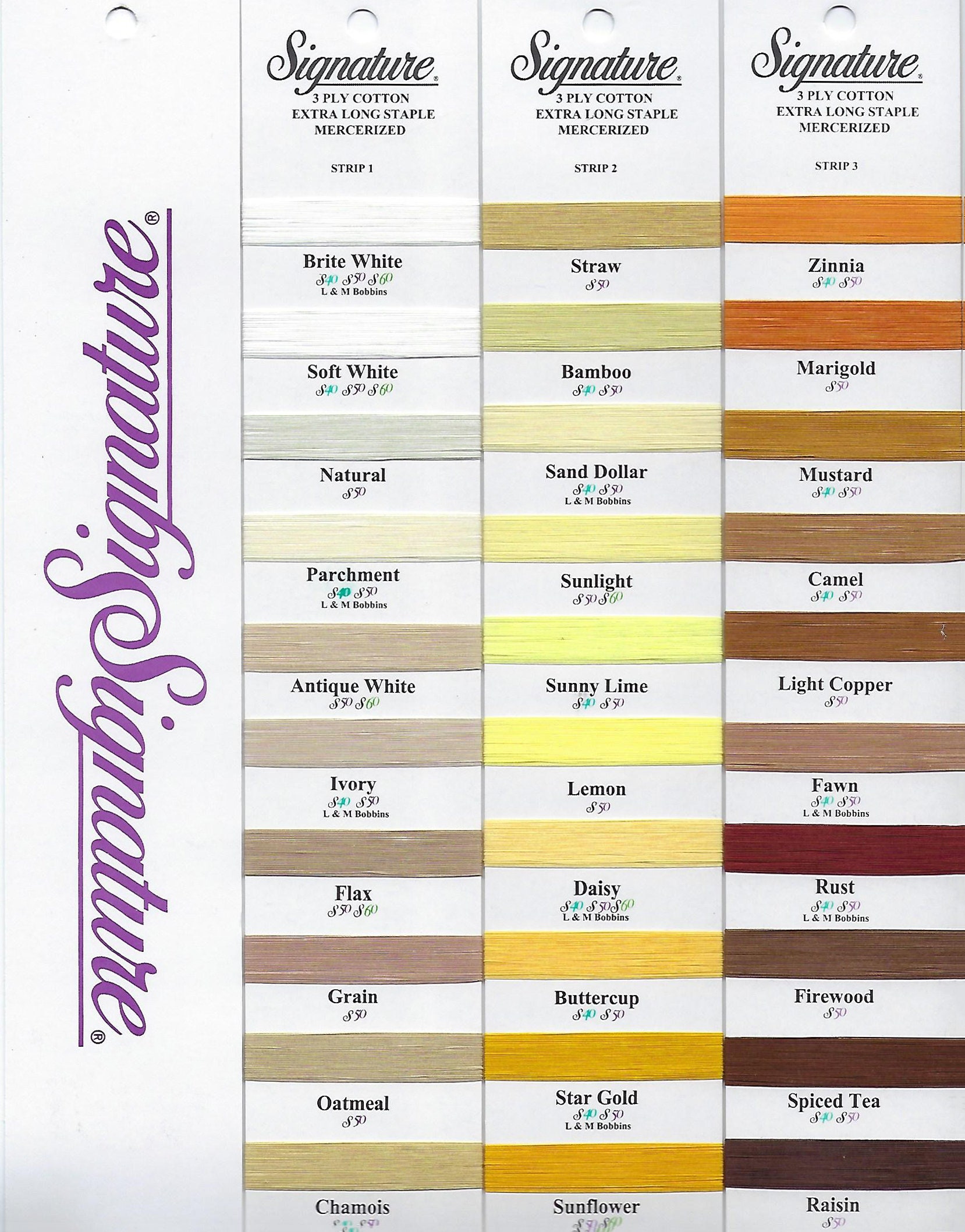 SALE: Signature Cotton Thread. 3000 Yard Cones of 40 Weight - Etsy