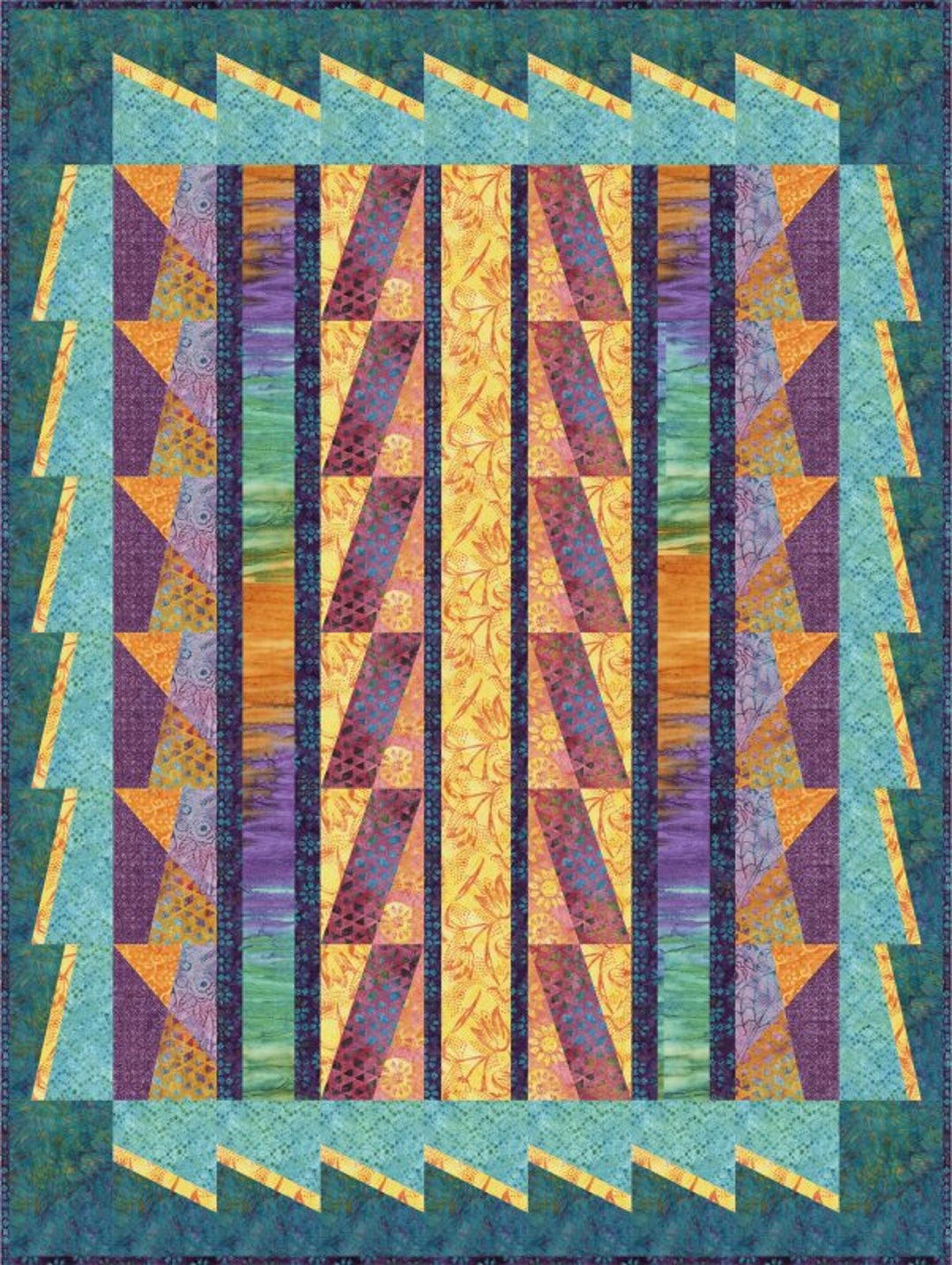 Quilt Pattern. Sundance. Measurements 55" X 73." This is a Lap, Throw ...