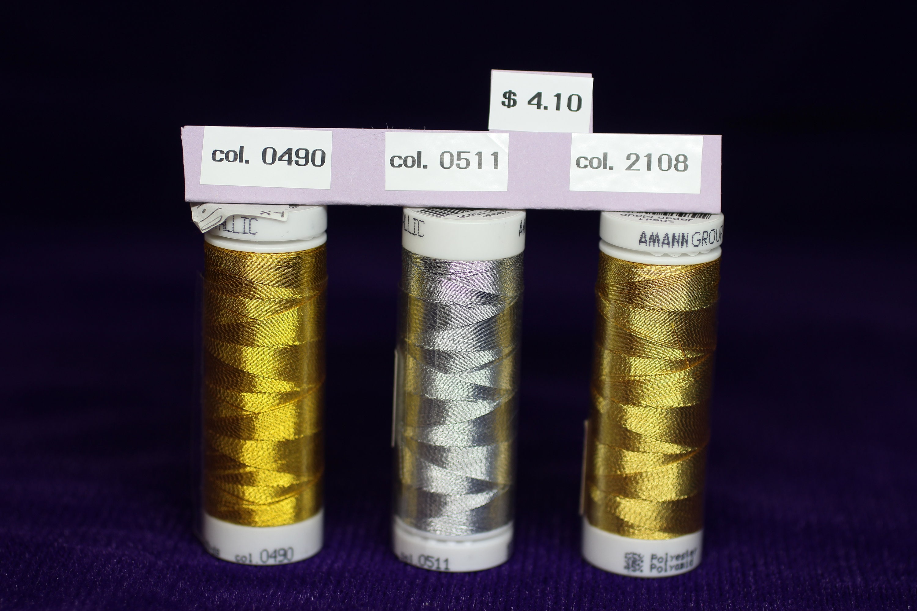 Mettler metallic thread. This is a 40 weight 100m 110 | Etsy