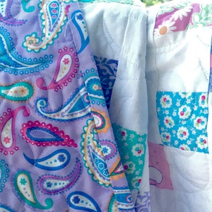 Purple Nine Patch Baby/toddler Quilt 45x57 - Etsy