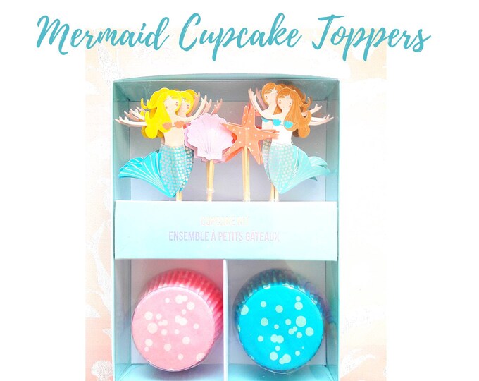 Mermaid Cupcake Toppers. Meri Meri Mermaid. Mermaid Theme. Mermaid ...