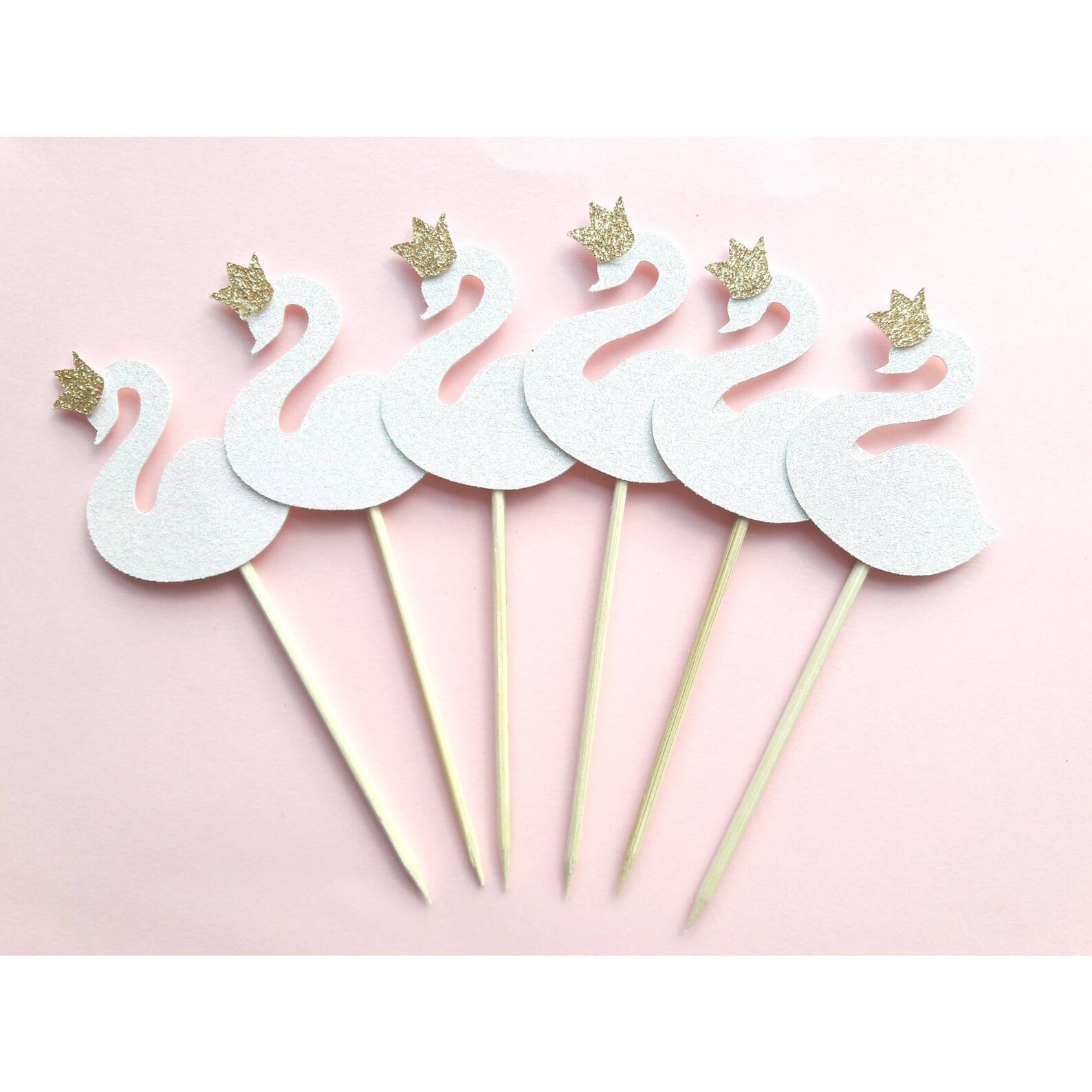 Swan Party Cupcake Toppers. Swan Theme. Swan Party. Swan Party Decor ...