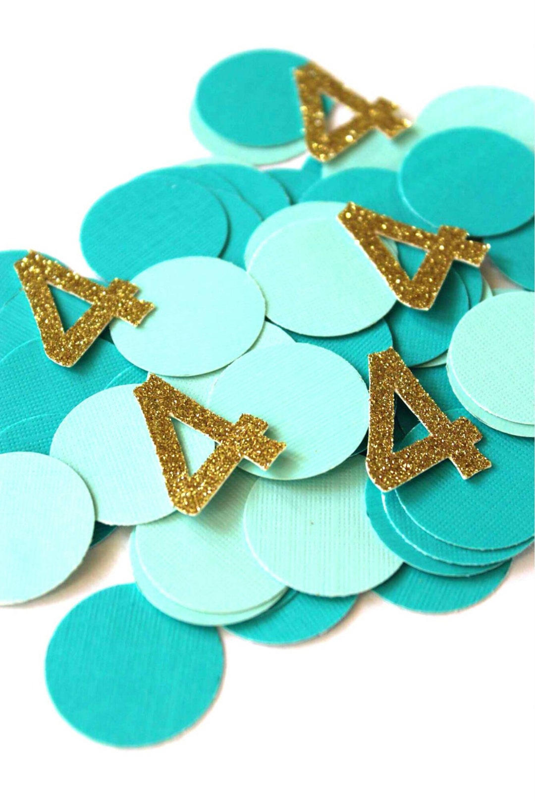 Four Confetti. Fourth Birthday. Birthday Confetti. Four Birthday. 4th ...