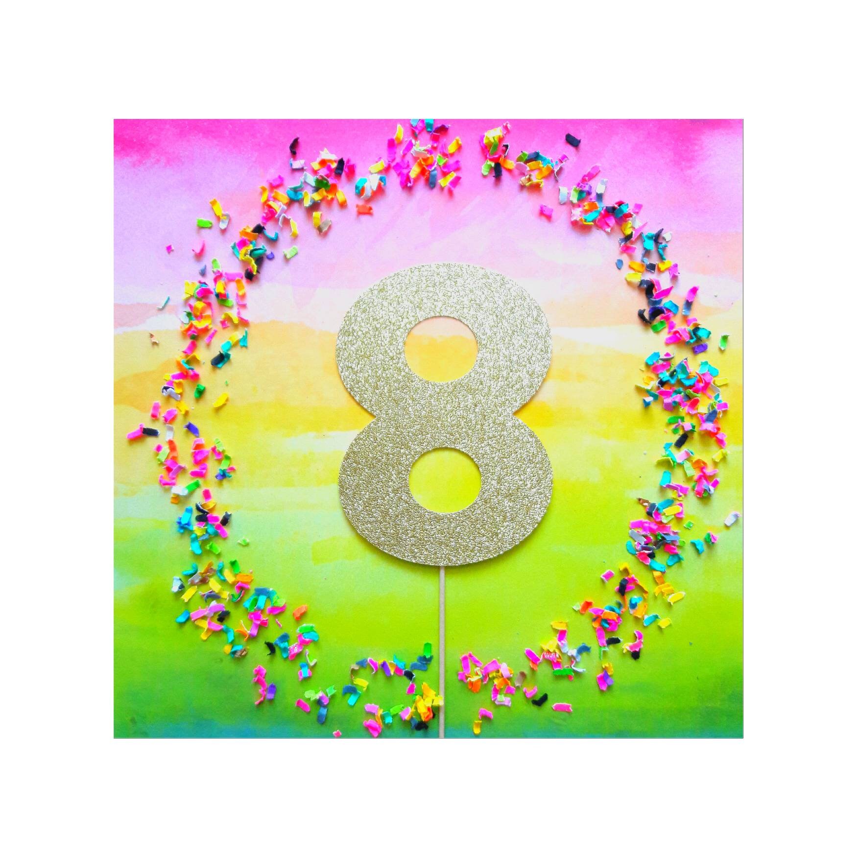 8 Cake Topper. Eight Cake Topper. Number Eight. Eight. Eight ...