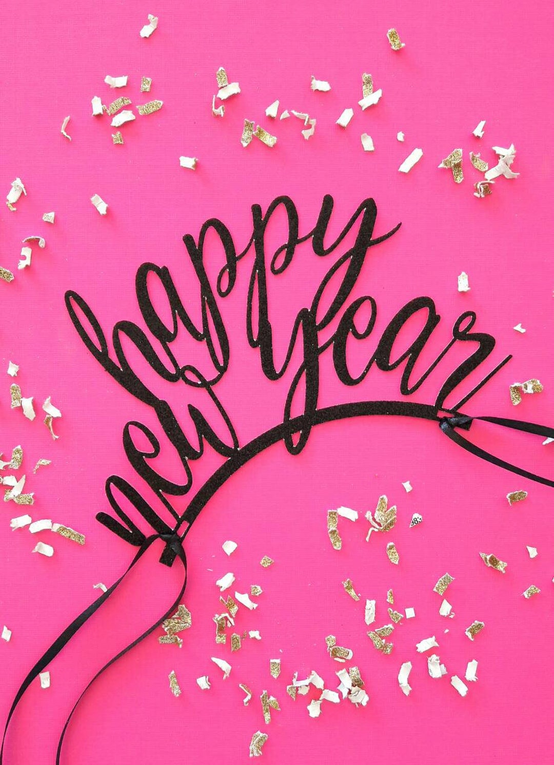 Happy New Year. Crowns. Happy New Years Decoration. 2018. Two Thousand ...