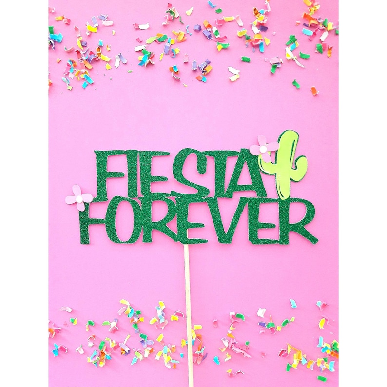 Fiesta Forever Cactus Cake Topper – Festive Party Decoration - Etsy