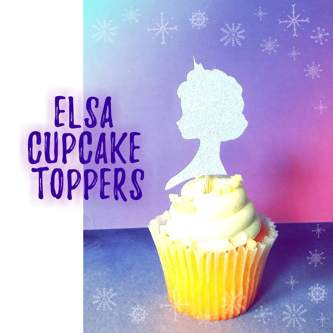 Elsa Cupcake Toppers: Frozen Birthday Party Decorations - Etsy