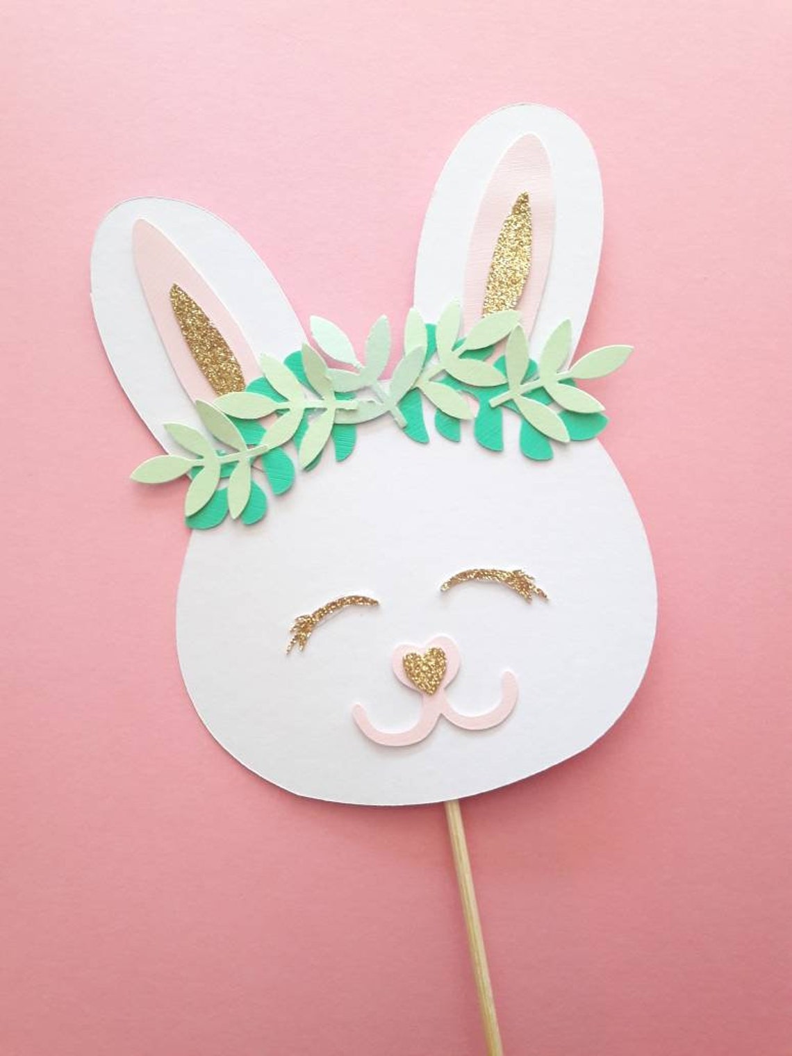 Bunny Cake Topper. Bunny Birthday. Bunny Theme Birthday. Bunny - Etsy