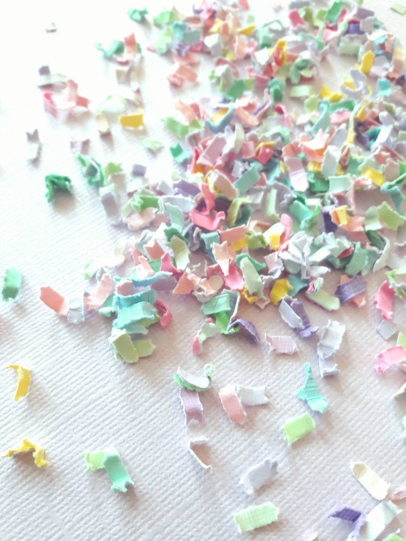 Pastel Confetti. Pastel Birthday Decorations. Pastel Party - Etsy