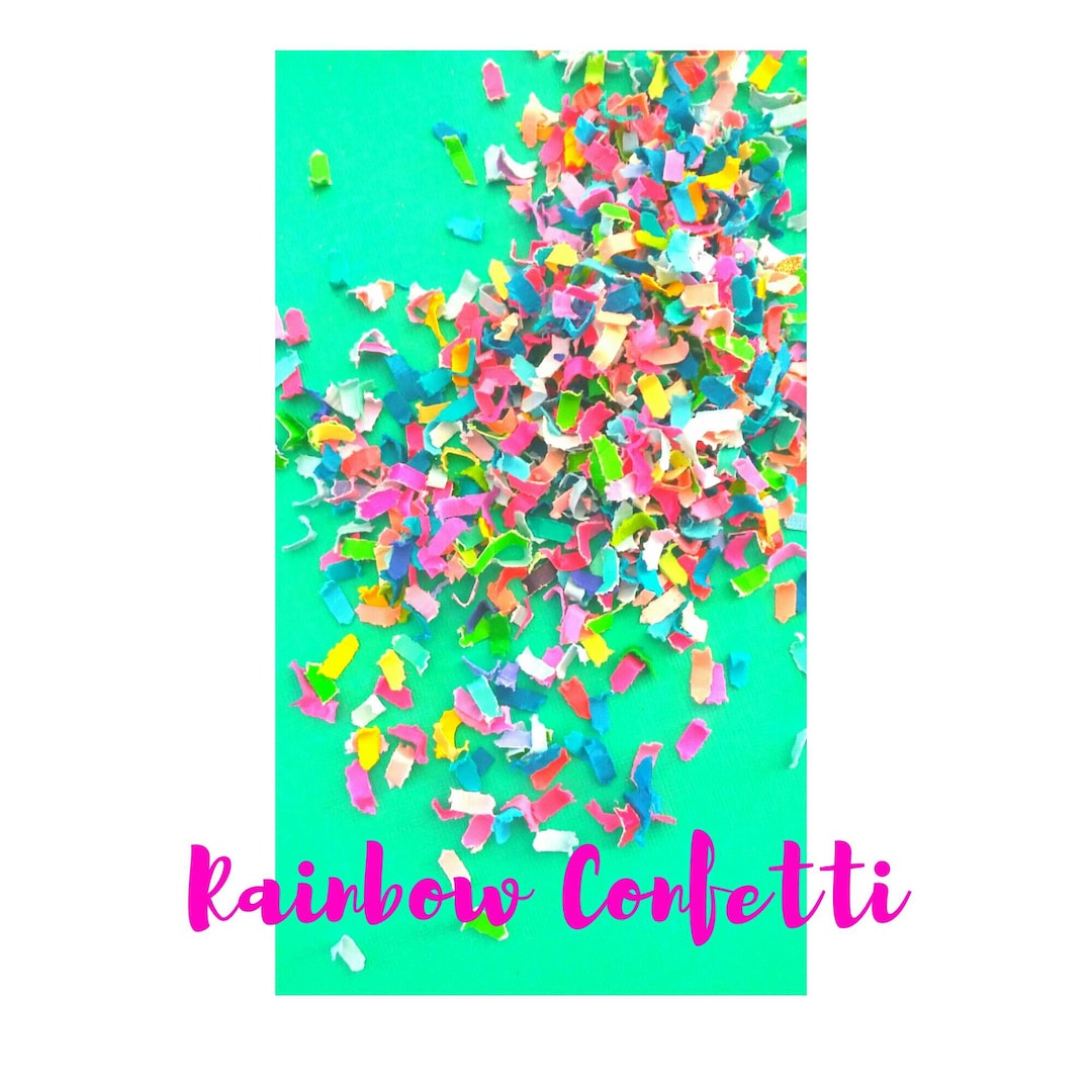 Confetti. Micro Confetti. Balloon Confetti. Rainbow Confetti. Rainbow ...