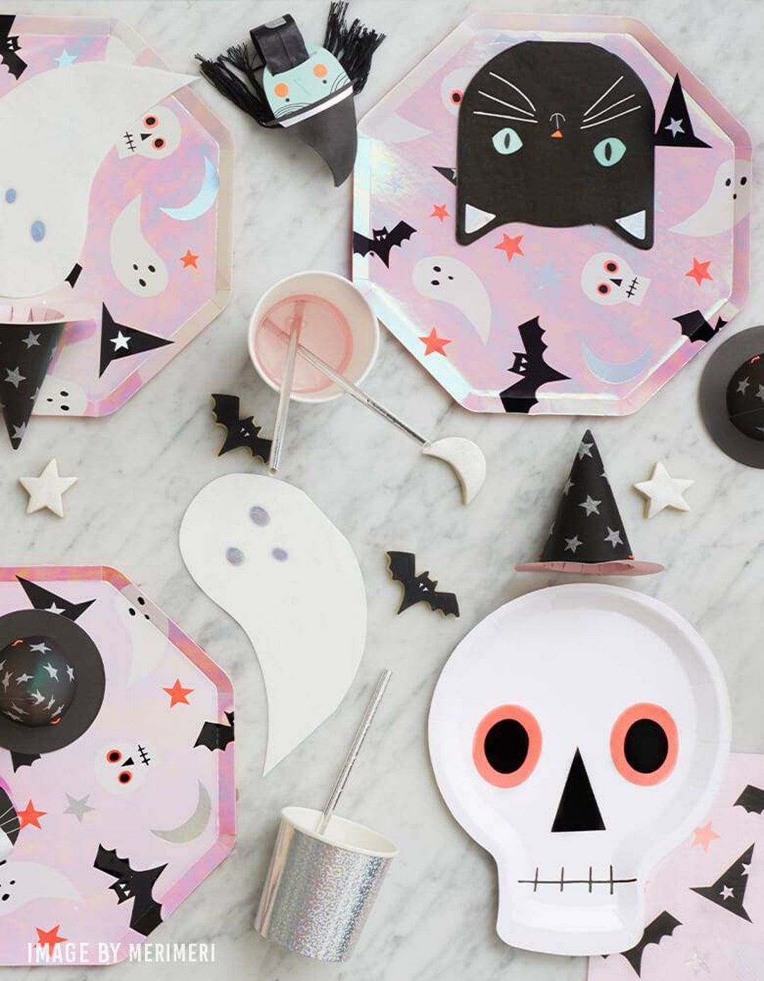 Skull Plates. Meri Meri Halloween Party Decorations. Meri Meri Napkins ...