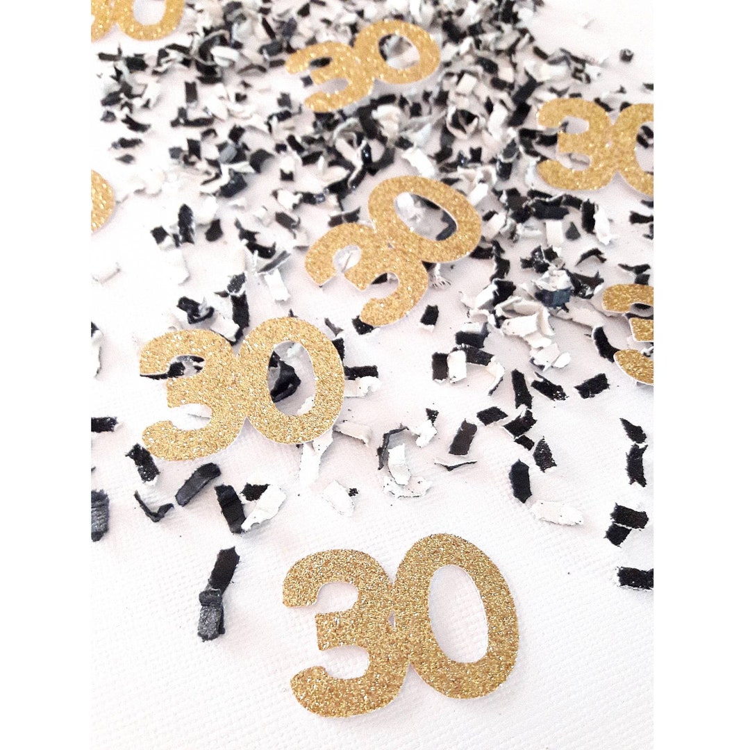 30th Birthday. 30 Confetti. 30 Party Decorations. Dirty Thirty. 30th ...
