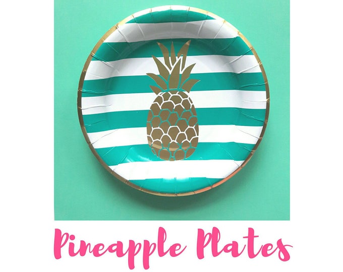 Tropical. Tropical Party. Pineapple Plates. Pineapple. Pineapple Theme ...