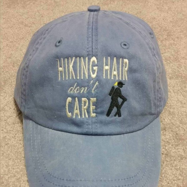 Hiking Hair Dont Care Hat - Etsy