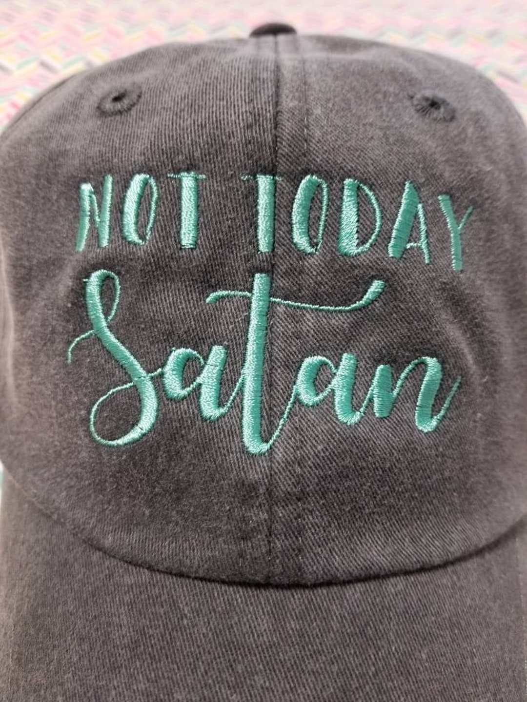 Not Today Satan Baseball Hat - Etsy