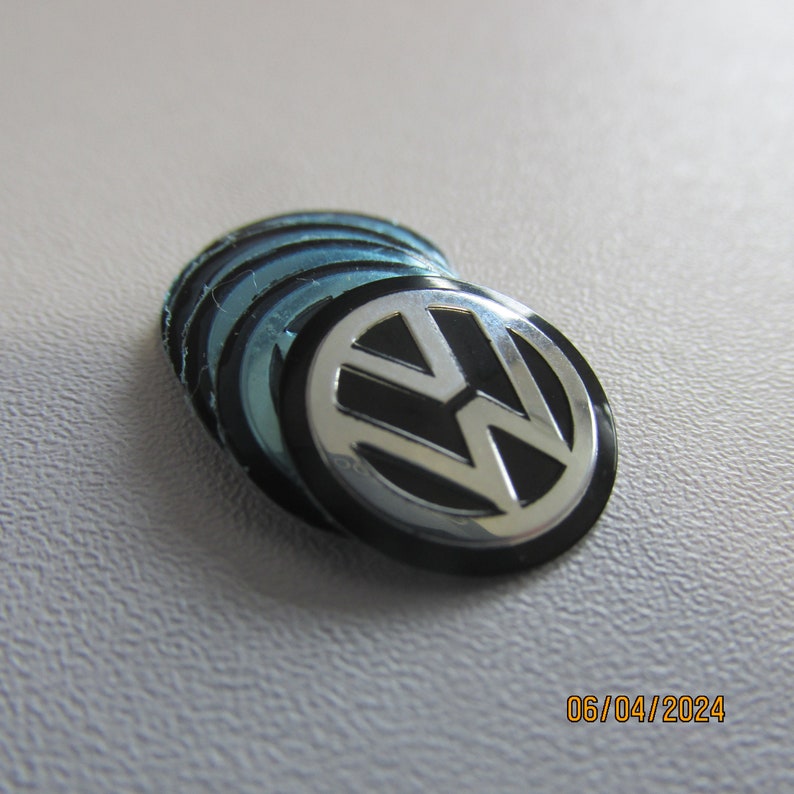 VW Volkswagen Key Fob Remote Logo Metal Badge Sticker Emblem 3D ...