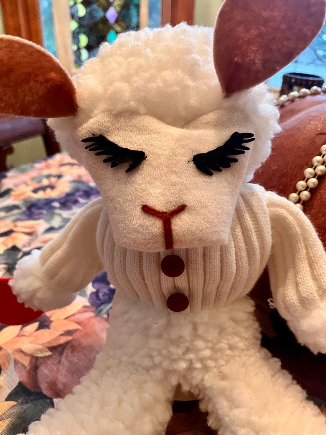 Vintage Lamb Chop Hand Puppet Stuffed Plush Toy 17, by Shari Lewis ...