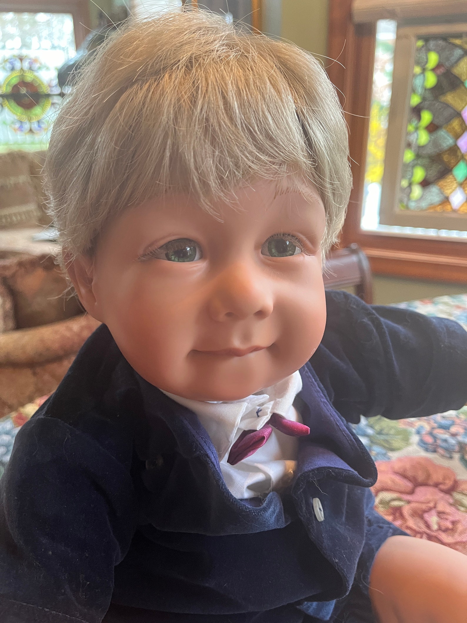 Vintage Pat Secrist mylo Doll, Light Brown Hair, Blue Hazel Eyes ...