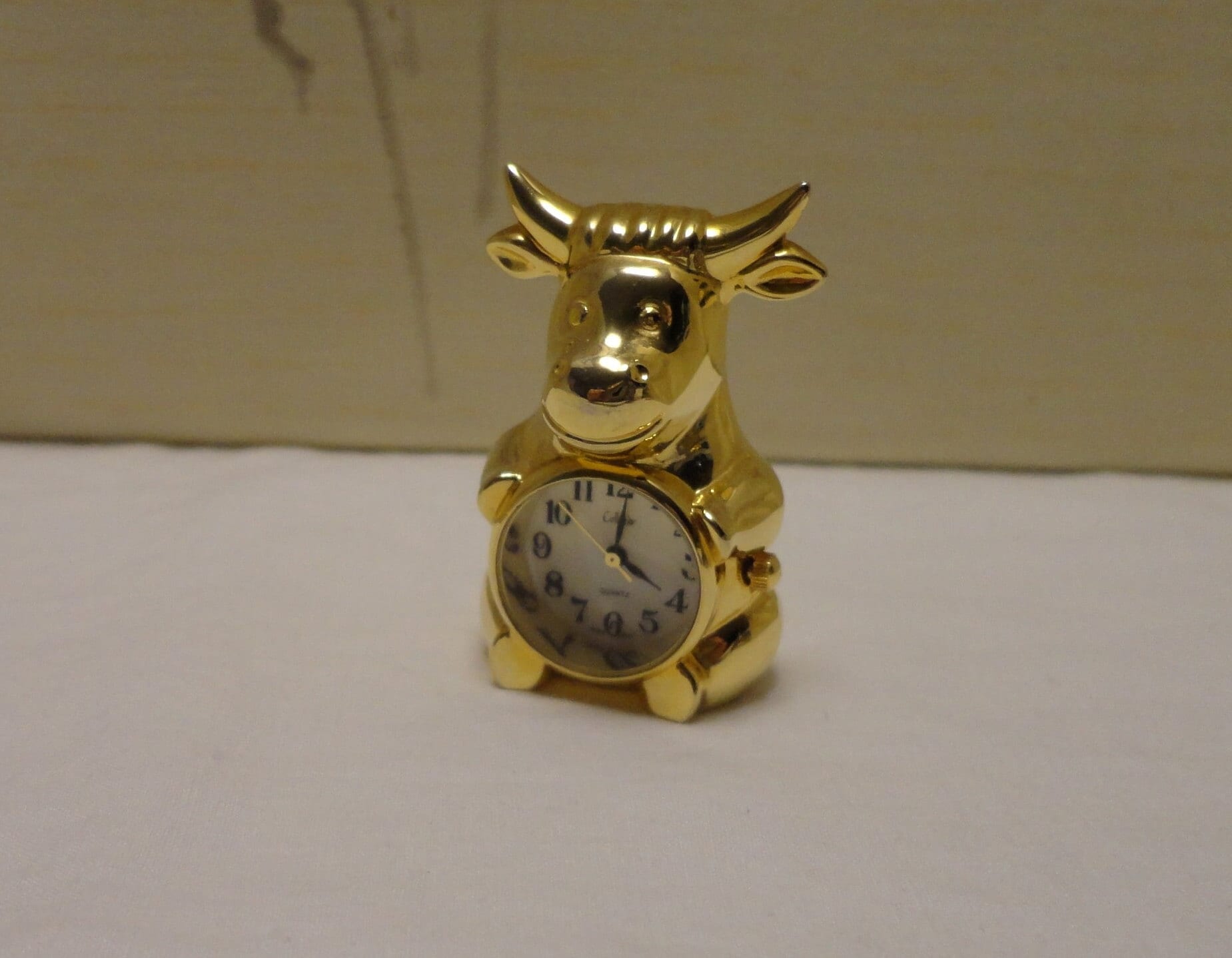 Vintage Collezio Mini Bull Quartz Clock - Etsy