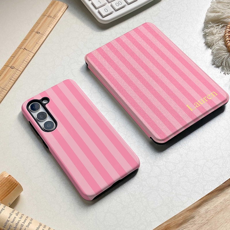 Pink Initial Kindle Case - Etsy