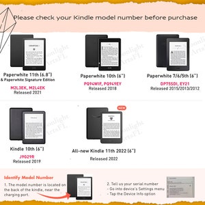 All New Kindle 12th Generation 2024 Case, Kindle Paperwhite 12th 7 ...