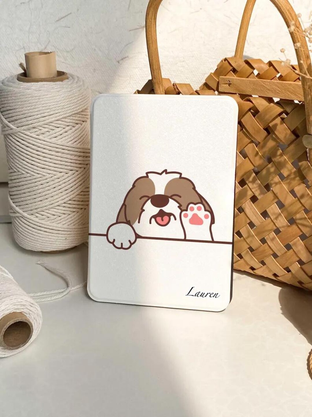 Cute Dog Paw Personalization All New Kindle 7" 2024 Case Kindle ...