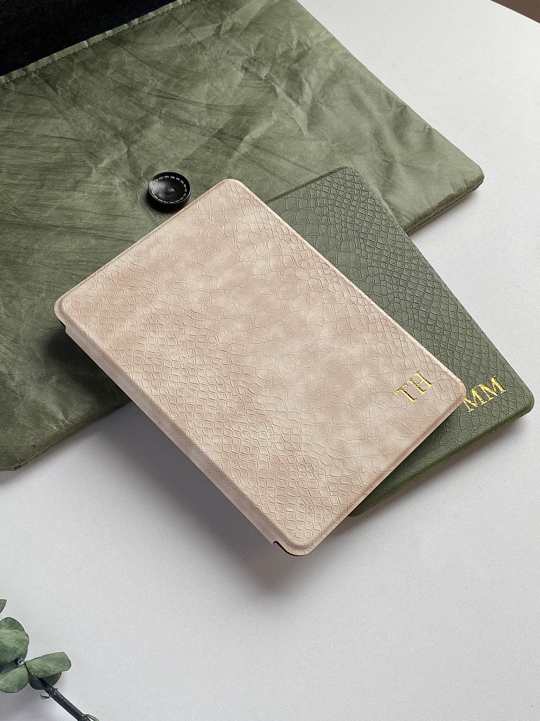 Retro Beige Vegan Leather Kindle Paperwhite 7" Case | All New ...
