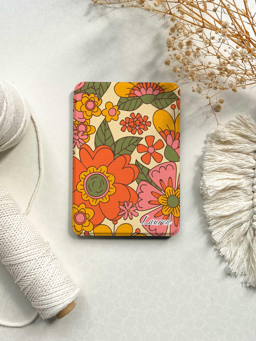 Orange Flower All New Kindle 12th Generation 2024 Case, Kindle ...