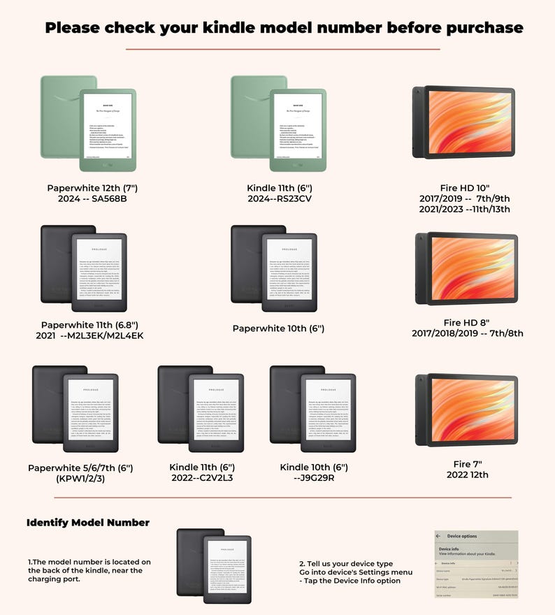 All New Kindle 12th Generation 2024 Case, Kindle Paperwhite 12th 7 ...