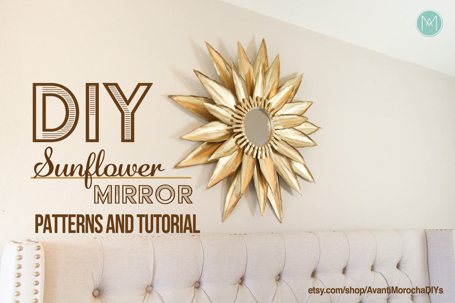 DIY Paper Sunflower / Sunburst Mirror DIGITAL FILE - Etsy