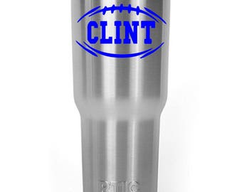 Football Yeti Decal | Etsy