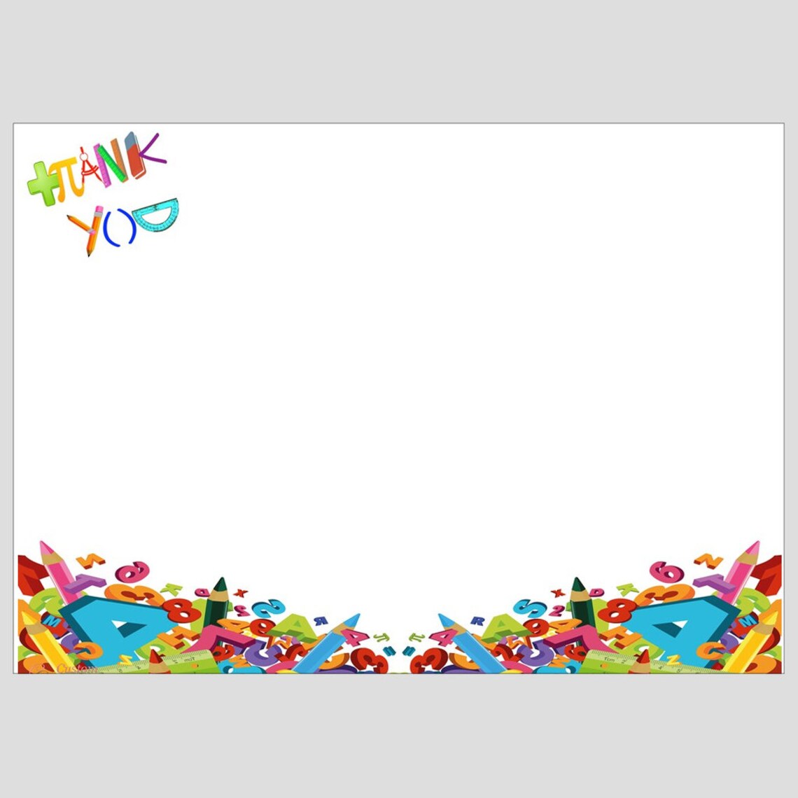 Buy Thank You Cards for the Mathematician Blank Math Teacher Math Club ...