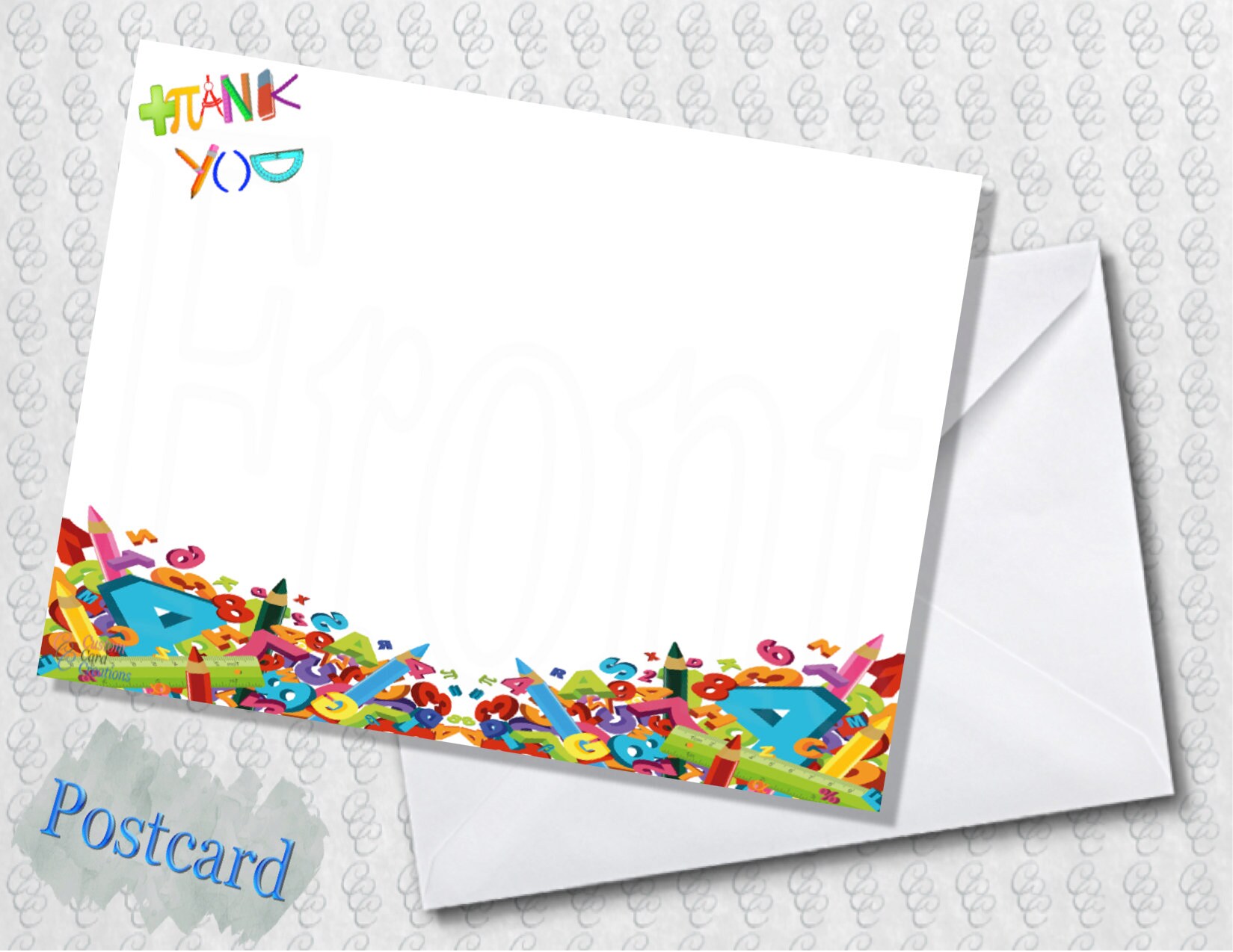 Thank You Cards for the Mathematician; Blank; Math Teacher; Math Club ...