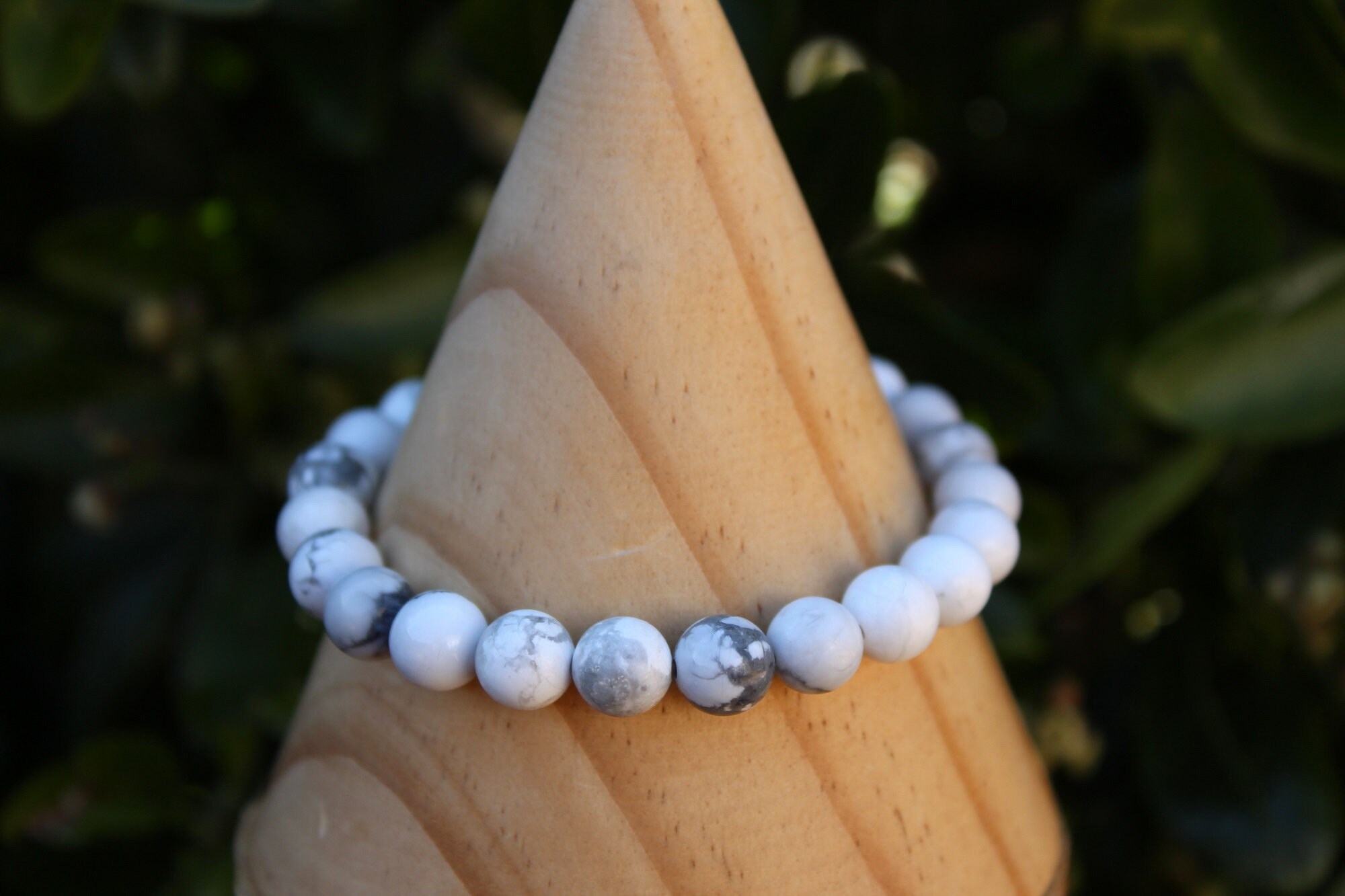 White Howlite Bracelet Howlite Bracelet Yoga Bracelet White | Etsy