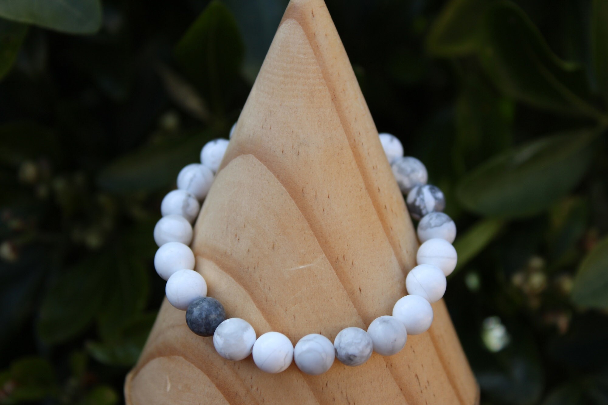 White Howlite Bracelet Howlite Bracelet Yoga Bracelet White | Etsy