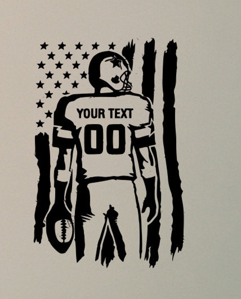 Custom Football Player Vinyl - Etsy