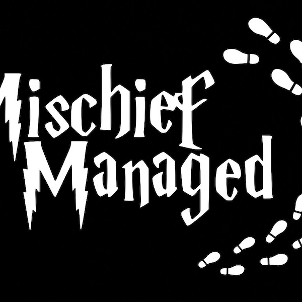 Mischief Managed Svg - Etsy