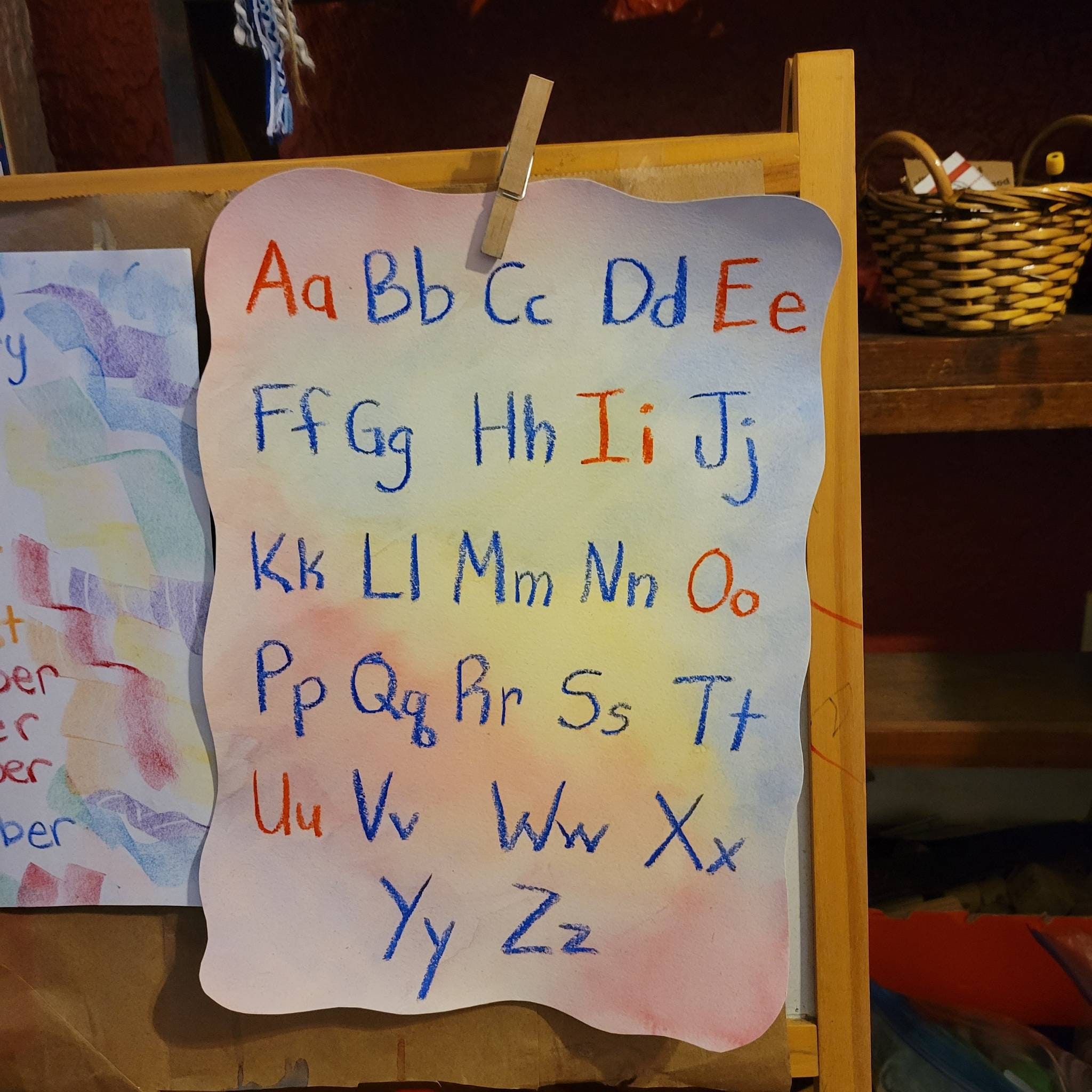 Waldorf Inspired Watercolor Alphabet Poster ABC Homeschool | Etsy