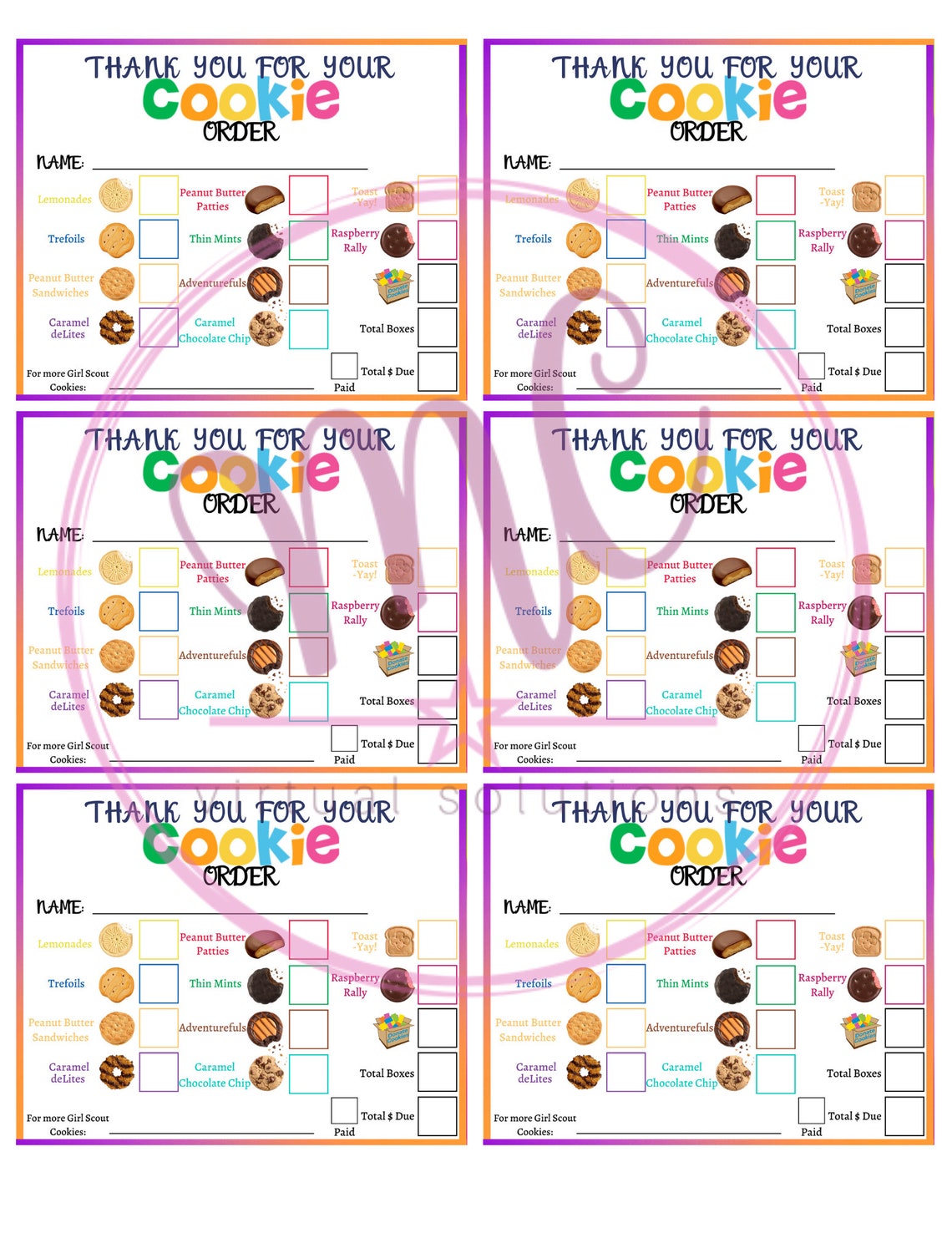 ABC Bakers - Girl Scouts Thank You for Your Girl Scout Cookie Order ...