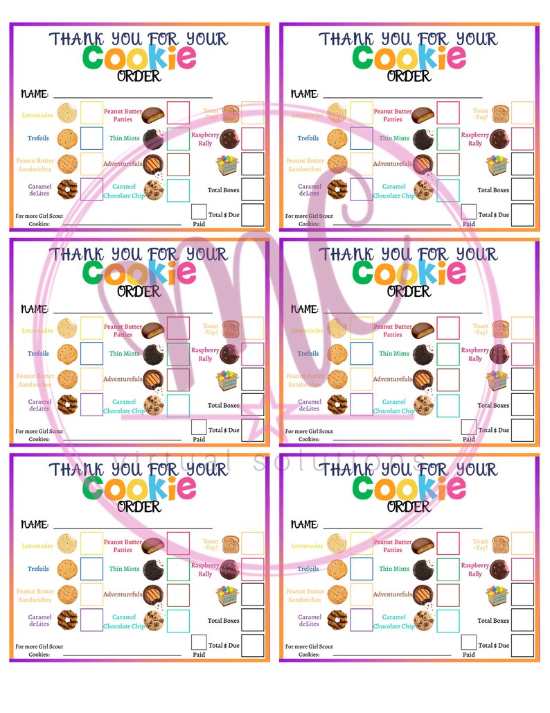 ABC Bakers - Girl Scouts Thank You for Your Girl Scout Cookie Order ...