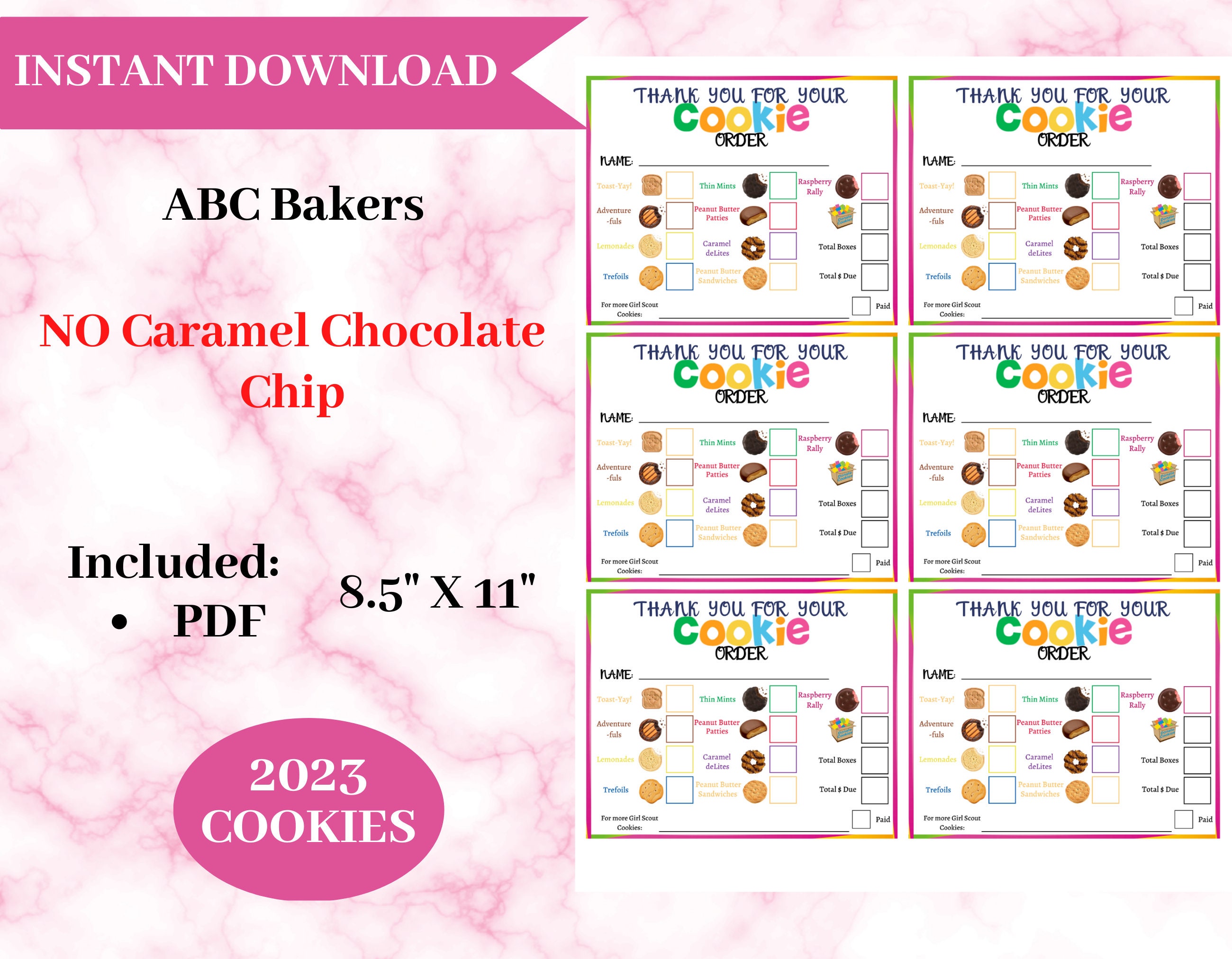 ABC Bakers - Girl Scouts Thank You for Your Girl Scout Cookie Order ...