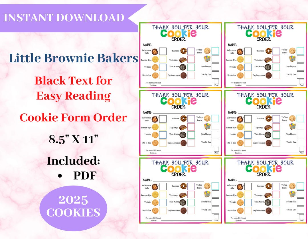 LBB - Girl Scouts Thank You for Your Girl Scout Cookie Order Receipt ...