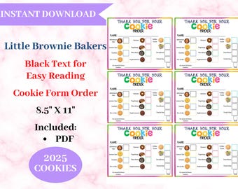 Girl Scouts Thank You for Your Girl Scout Cookie Order Receipt Slip ...