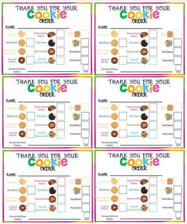 ABC Bakers Girl Scouts Thank You for Your Girl Scout Cookie - Etsy