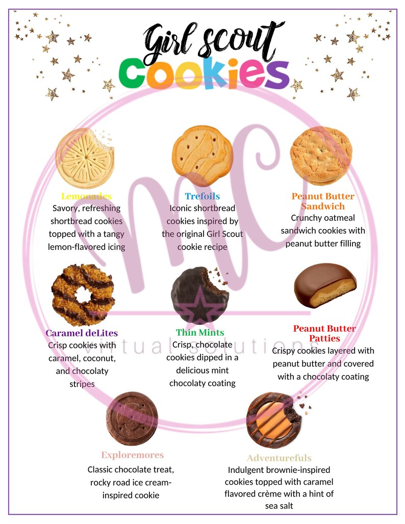 ABC Bakers - Girl Scout Cookie Flyer 2025 - No Caramel Chocolate Chip ...