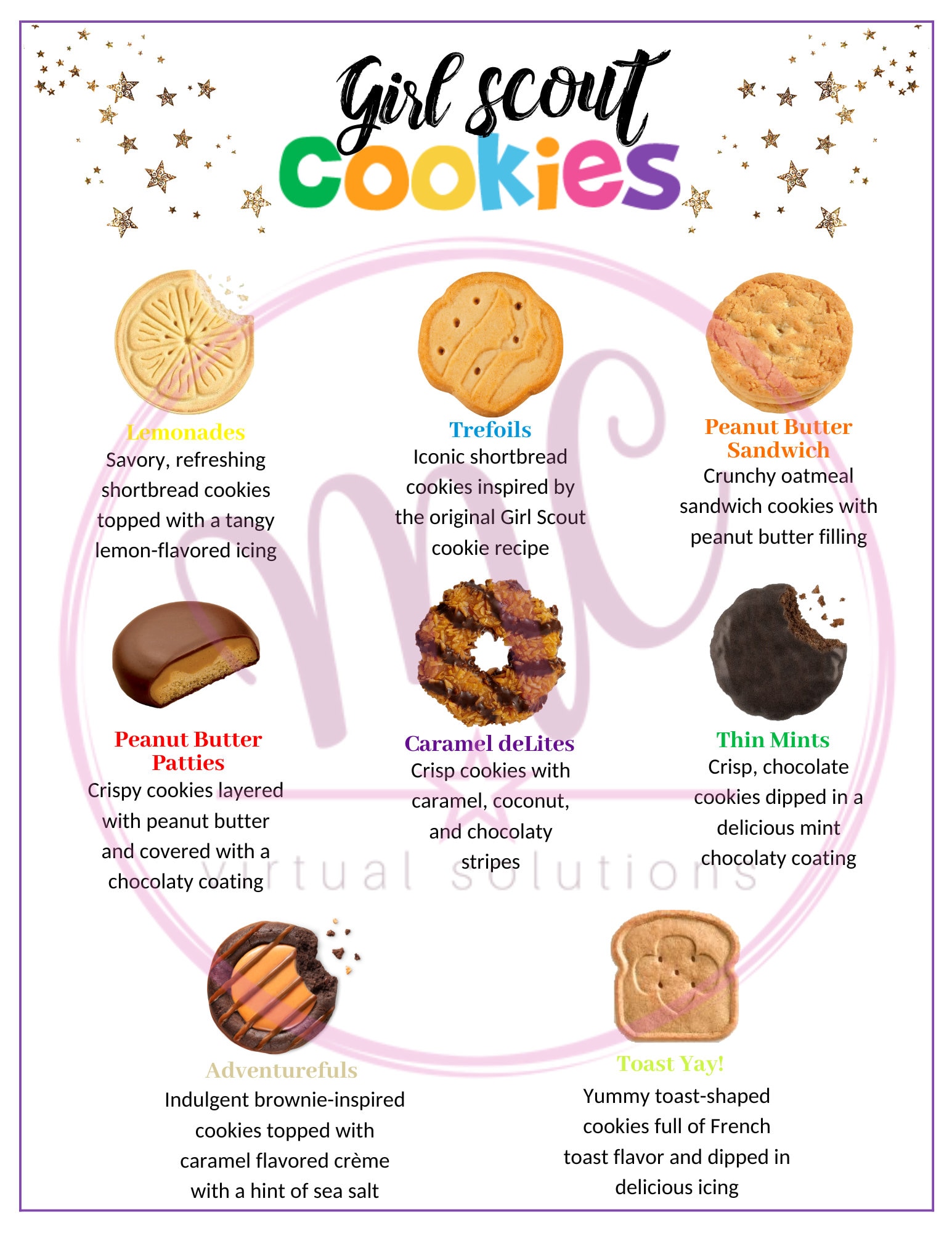 ABC Bakers - Girl Scout Cookie Flyer 2024 - No Caramel Chocolate Chip ...